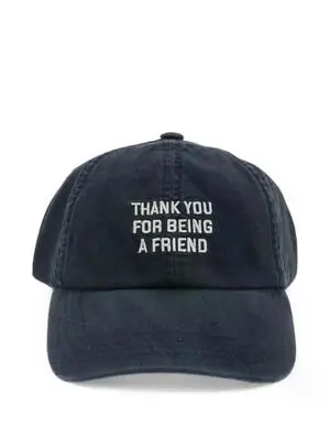 AMI Paris Slogan-embroidered De Coeur Baseball Cap - Blue