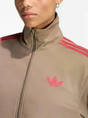 Adidas Logo-embroidered Striped Track Jacket