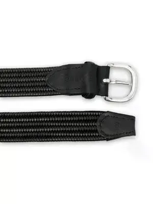 ERALDO Woven-design Buckle-fastening Belt - Black