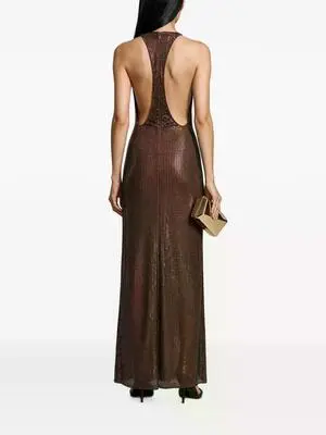 SELF-PORTRAIT Bead-embellished Maxi Dress