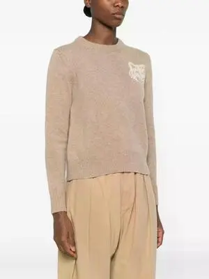 Maison Kitsuné Fox Head Intarsia-knit Sweater