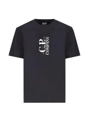 C.P. COMPANY Logo-print T-shirt - Blue
