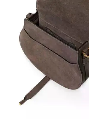 Chloé Marcie Suede Shoulder Bag - Grey