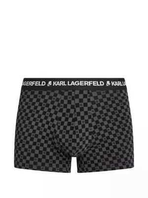 Karl Lagerfeld Monogram Trunks - Black