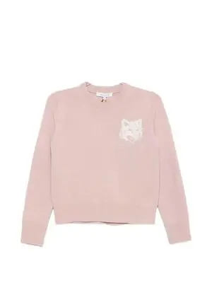 Maison Kitsuné Fox Head Intarsia Sweater - Pink