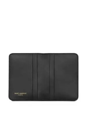 Saint Laurent Jamie Quilted Leather Card Holder