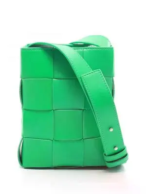Bottega Veneta 2012-2026 Nappa Intrecciato Cassette Crossbody Bag - Green