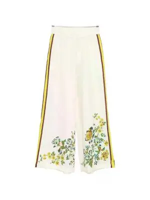 ALEMAIS Phyllis Floral-print Trousers - Neutrals