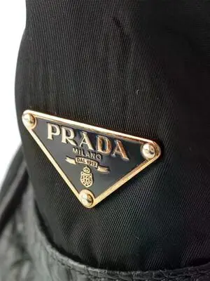 Prada 2013-2026 Berlino Trimmed Tessuto Shoulder Bag