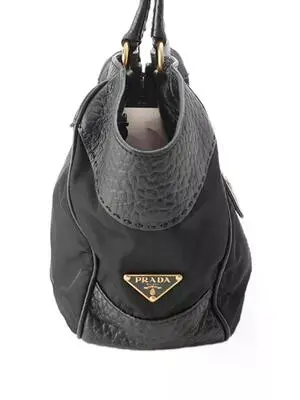 Prada 2013-2026 Berlino Trimmed Tessuto Shoulder Bag