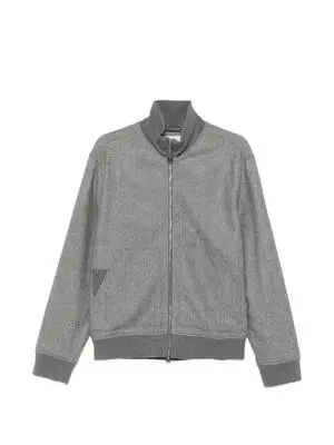 Jacob Cohen Zip-up Herringbone Jacket - Grey
