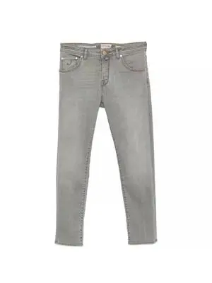 Jacob Cohen Scott Cropped Slim-fit Jeans - Grey