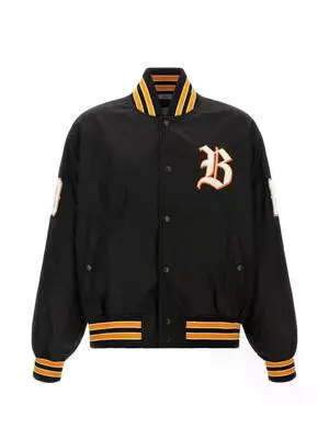 Balenciaga Logo-patch Bomber Jacket - Black