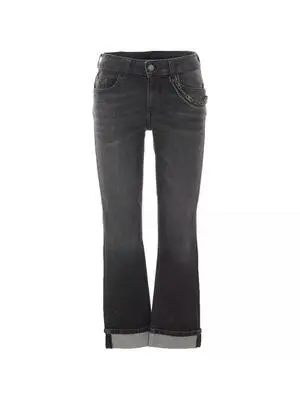 Liu Jo Monroe Logo-chain Jeans - Black