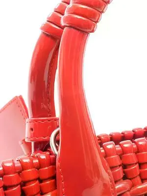 Balenciaga 2018-2026 Faux Leather Bistro Panier Xxs Satchel - Red