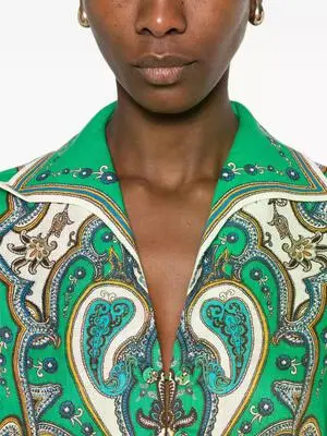ALEMAIS Porter Paisley-print Mini Dress