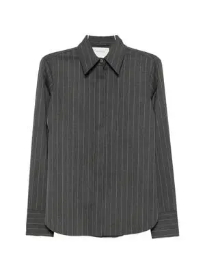 Sportmax Pinstripe-patterned Shirt - Grey