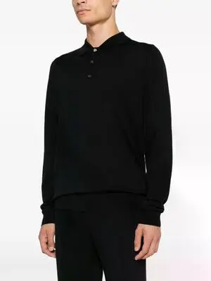 John Smedley Belpert Long-sleeve Polo Sweater