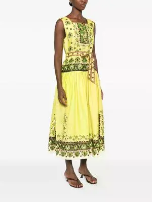 ALEMAIS Alemas Graphic Print Midi Dress