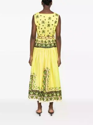 ALEMAIS Alemas Graphic Print Midi Dress