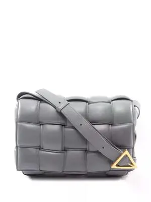 Bottega Veneta 2012-2026 Nappa Intrecciato Padded Cassette Crossbody Bag - Grey