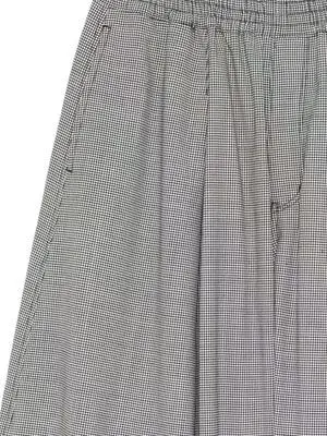 Comme Des Garçons Houndstooth-pattern Balloon Trousers
