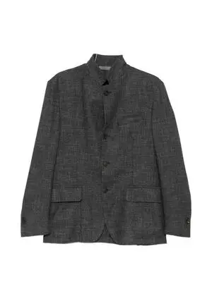 Corneliani High-neck Button-up Jacket - Grey