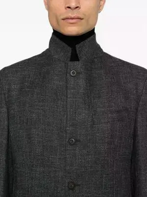Corneliani High-neck Button-up Jacket