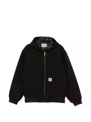 Carhartt Work In Progress Logo-patch Drawstring Jacket - Black