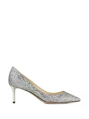 JIMMY CHOO Romy Glitter-effect Pumps