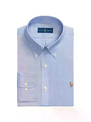 Polo Ralph Lauren Button-down Collar Logo-embroidered Shirt - Blue