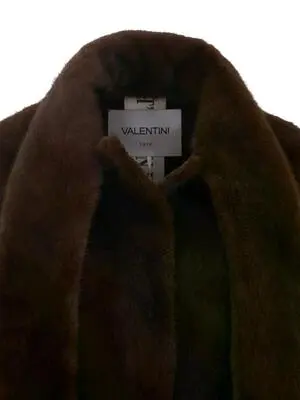 VALENTINI 1972 Faux-fur Funnel-neck Jacket
