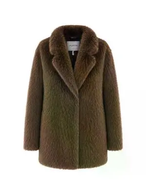 VALENTINI 1972 Faux-fur Notched-lapels Coat
