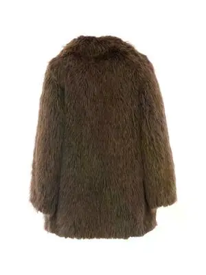 VALENTINI 1972 Faux-fur Notched-lapels Coat