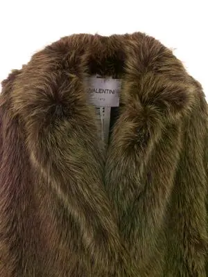 VALENTINI 1972 Faux-fur Notched-lapels Coat
