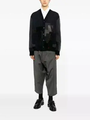 Junya Watanabe Jacquarded Patchwork Cardigan