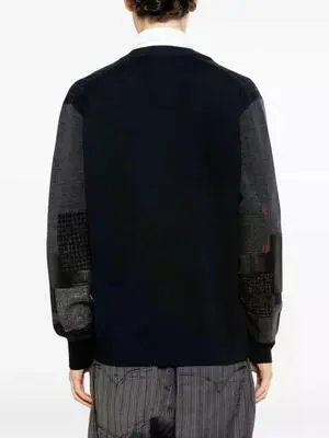 Junya Watanabe Jacquarded Patchwork Cardigan