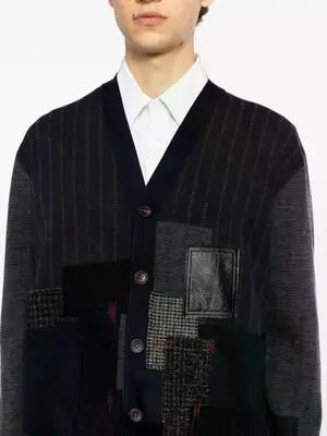 Junya Watanabe Jacquarded Patchwork Cardigan