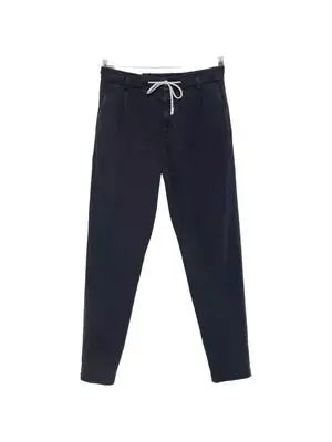 Eleventy Drawstring-fastening Trousers - Blue