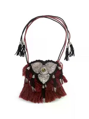 Dsquared2 Fringed Beaded Necklace - Silver