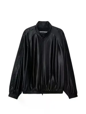 Alexander Wang Emboss Logo Panel Track Jacket - Black