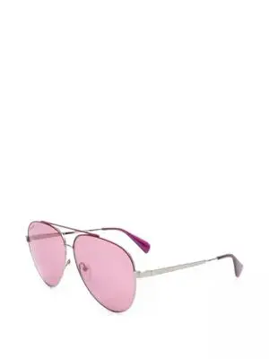 MAX&CO. Pilot-frame Double-bridge Sunglasses - Silver