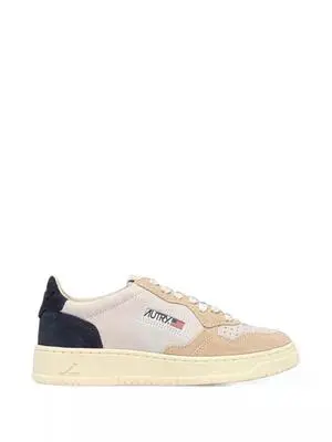 AUTRY Medalist Perforated Panelled Sneakers - Neutrals