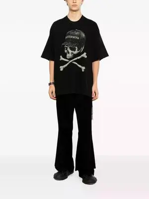 MASTERMIND WORLD Distressed-effect Logo-print T-shirt