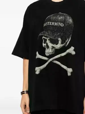 MASTERMIND WORLD Distressed-effect Logo-print T-shirt
