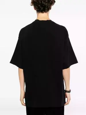 MASTERMIND WORLD Distressed-effect Logo-print T-shirt - Black