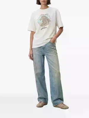 GANNI T-shirt With Horses