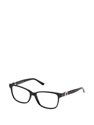 Guess Logo Plaque Square-frame Eyeglasses