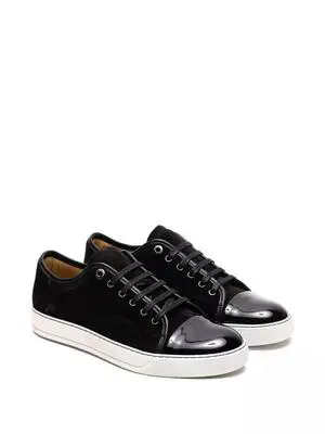 LANVIN Dbb1 Sneakers In Patent Leather And Suede - Black