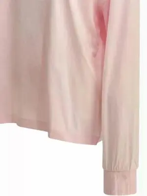 GANNI Long Sleeve Cotton T-shirt With Horse Print